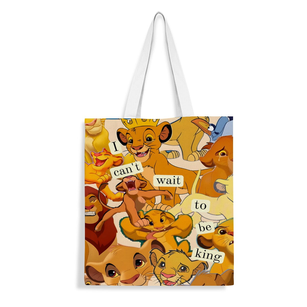 Lion King Simba canvas Tote Bag handbag: Aesthetic design tote for ...