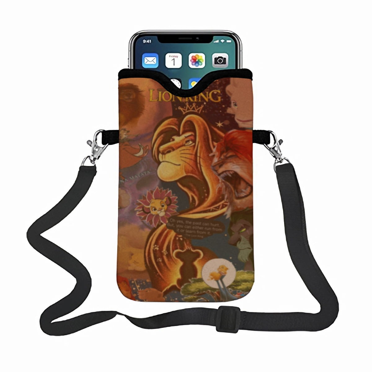 Lion King Simba phone satchel, featuring an adjustable strap small bag ...