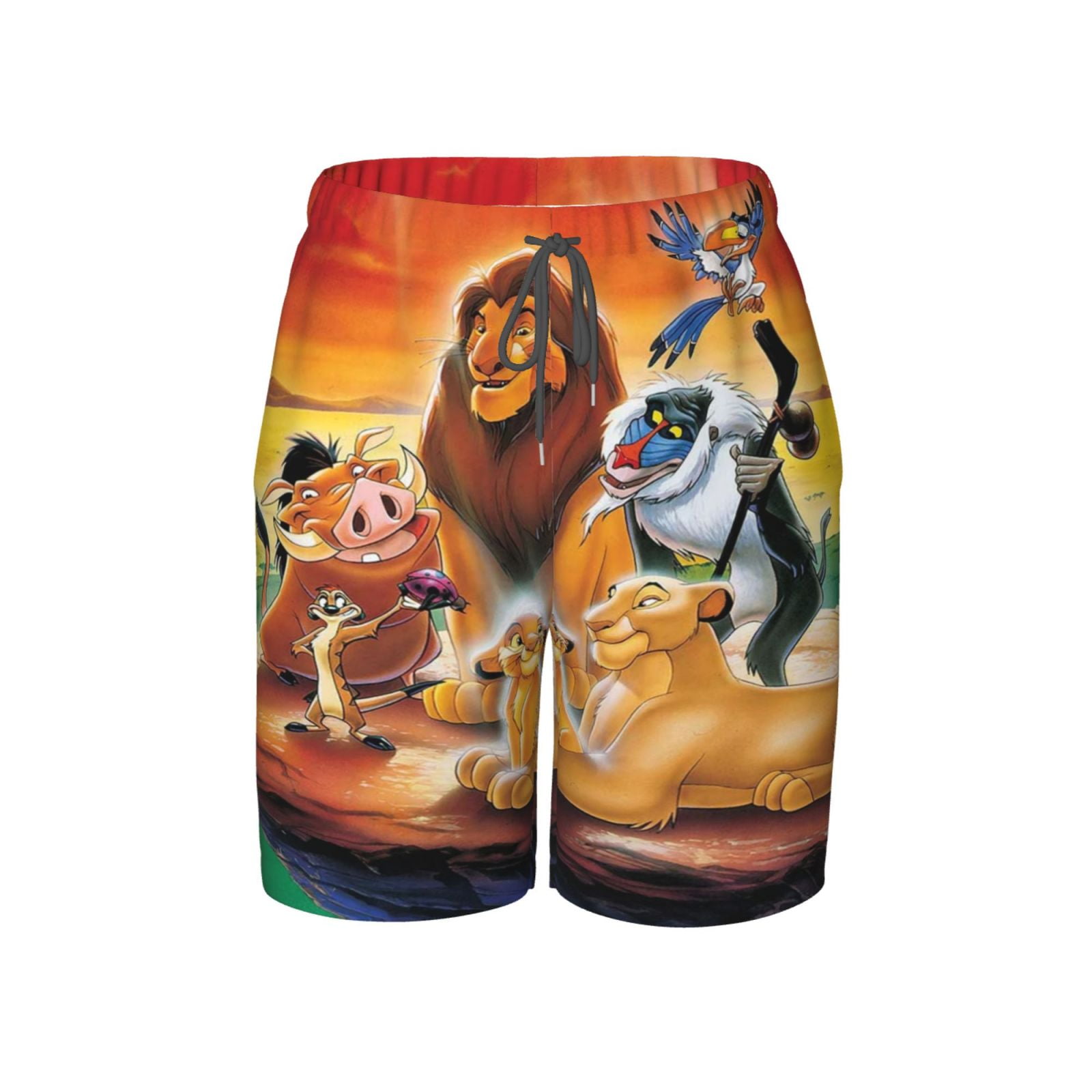 Lion King Swim Trunks For Boys Beach Short With Drawstring Swimsuit ...