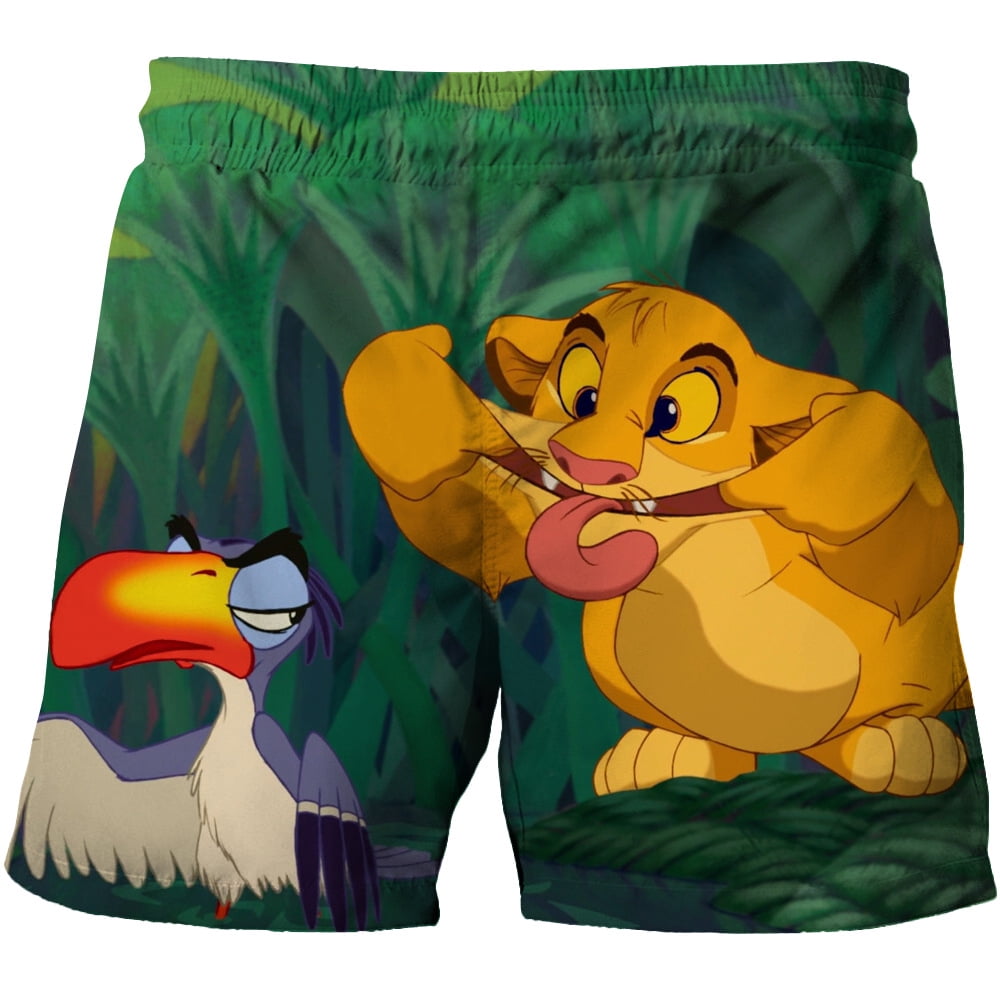 Lion King Swim Trunks Swim Shorts 3D Print Little Boys Quick Dry ...