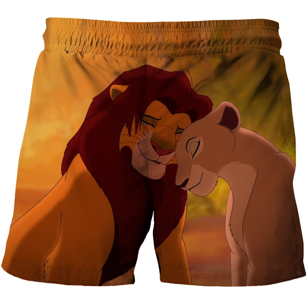 Lion King Swim Trunks Swim Shorts 3D Print Little Boys Quick Dry ...
