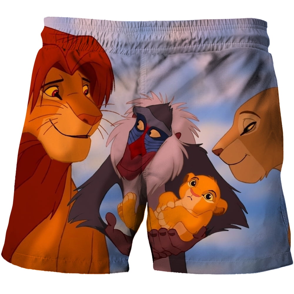 Lion King Swim Trunks Swim Shorts 3D Print Little Boys Quick Dry ...