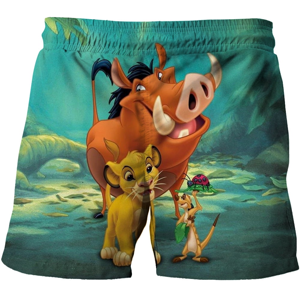 Lion King Swim Trunks Swim Shorts 3D Print Little Boys Quick Dry ...