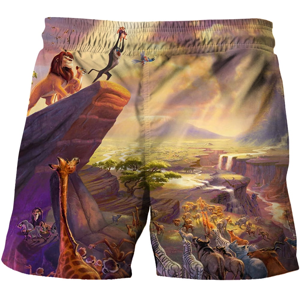 Lion King Swim Trunks Swim Shorts 3D Print Little Boys Quick Dry ...