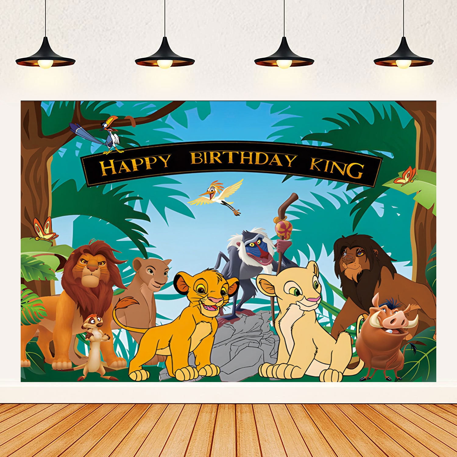 Lion King Theme Party Supplies Backdrop Lion King Birthday Party Decorations Photo Booth Banner ...