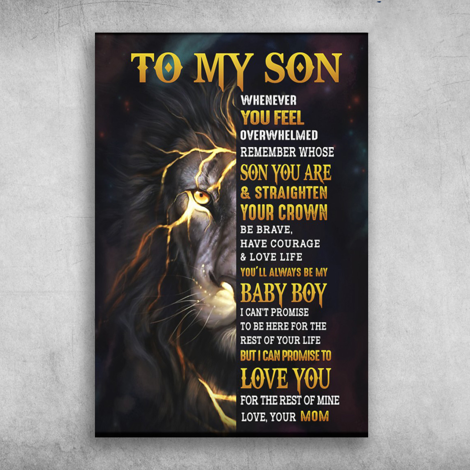 Lion King - To My Son, Whenever You Feel Overwhelmed, Remember Whose ...