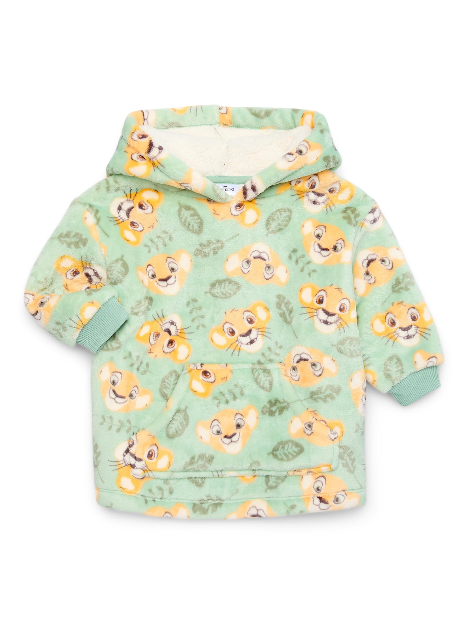 Lion King Toddler Girl Allover Print Super Soft Snugget Hoodie, Sizes ...