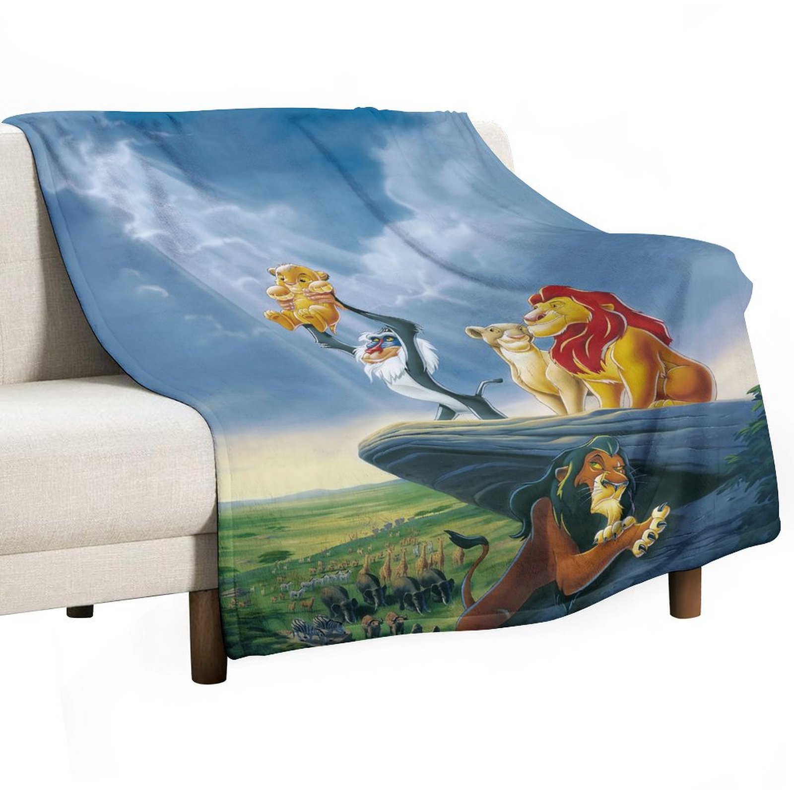 Lion King Urban Jungle Luxury Plush Boys kids Throw Blanket,60"x80 ...