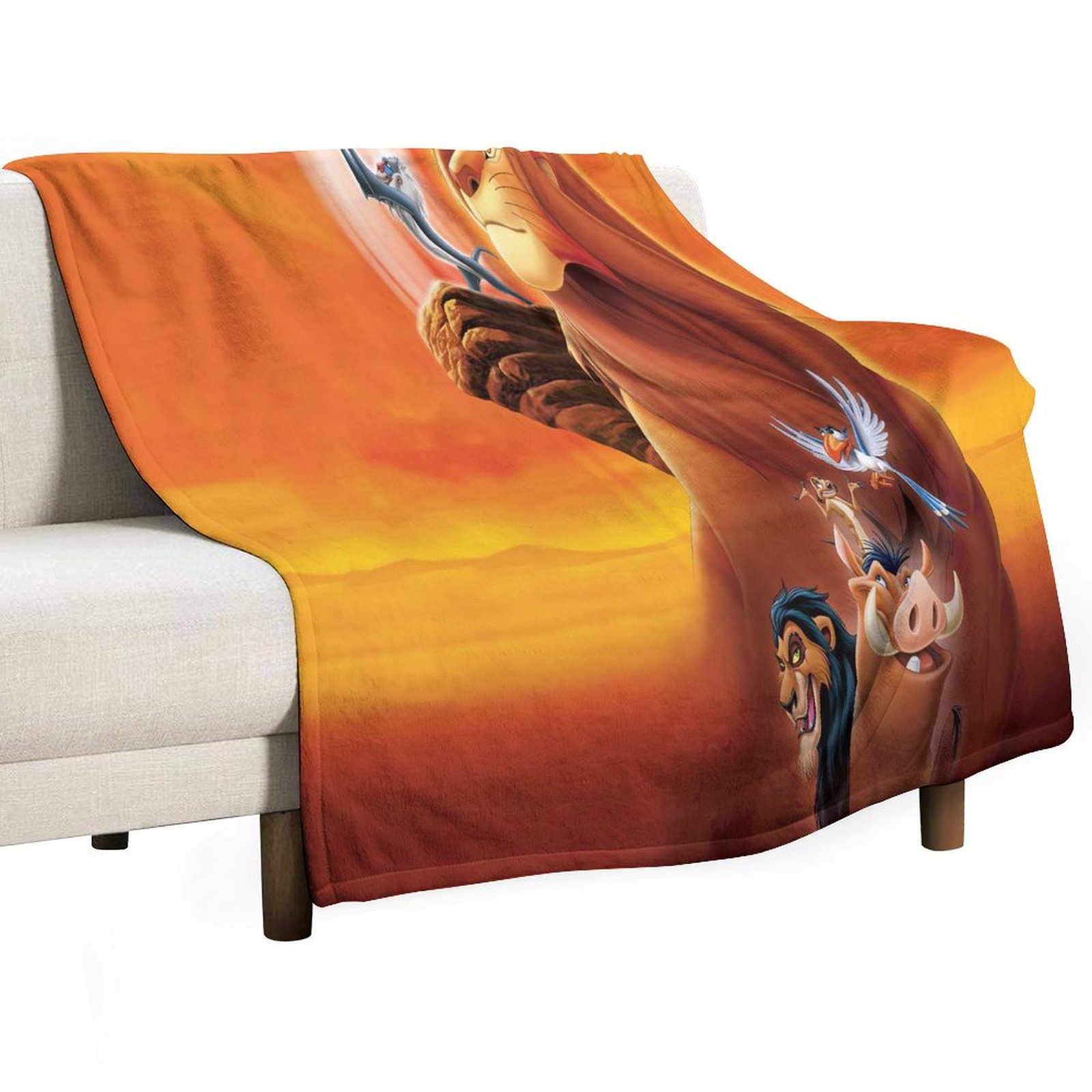 Lion King Urban Jungle Luxury Plush Boys kids Throw Blanket,60"x80 ...