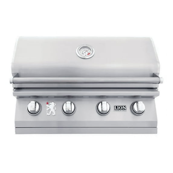 Lion L60000 32-Inch 4-Burner Stainless Steel Built-In Natural Gas Grill ...