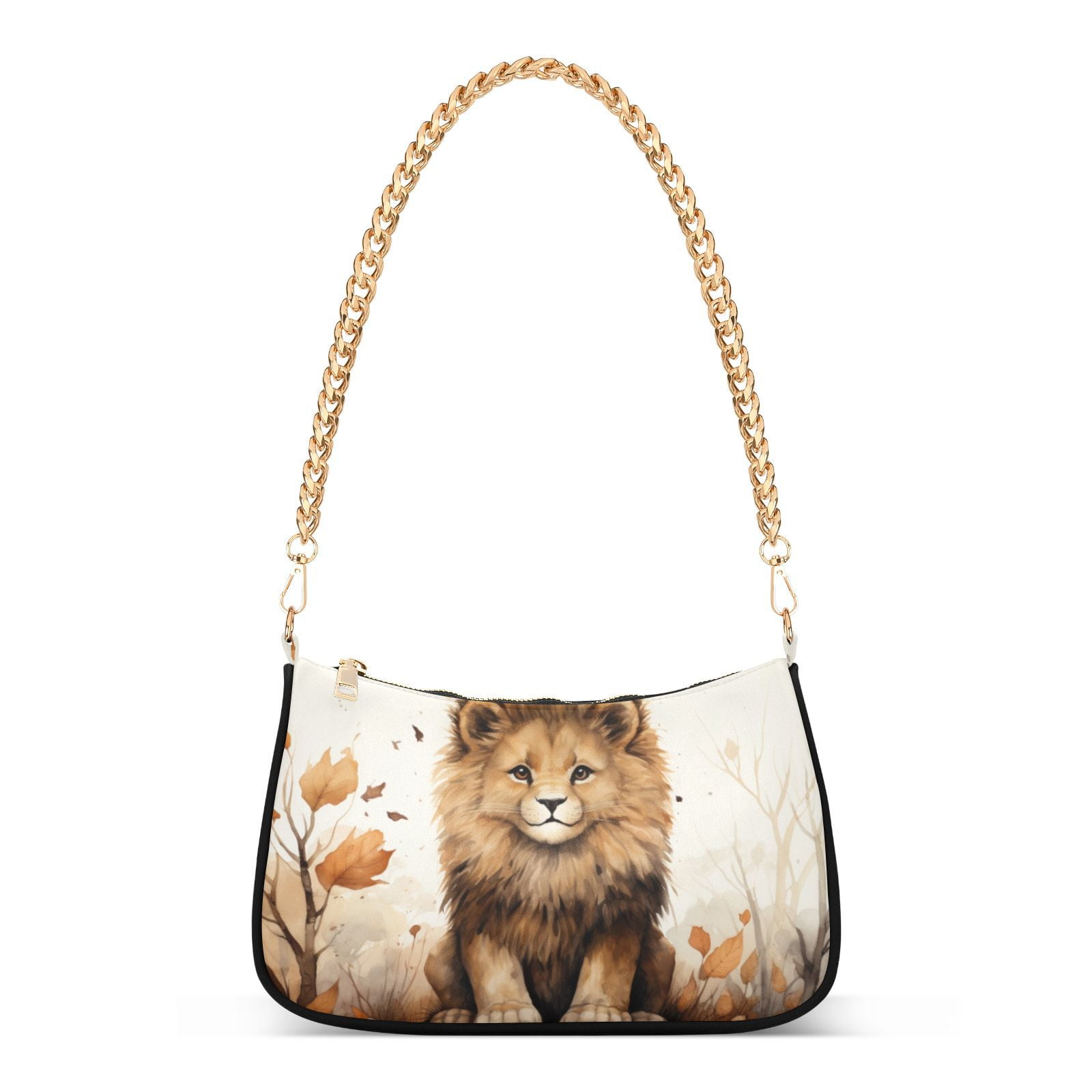 Lion Leaves BrowmWomen Small Shoulder Bag Crossbody Tote Hobo Bags ...