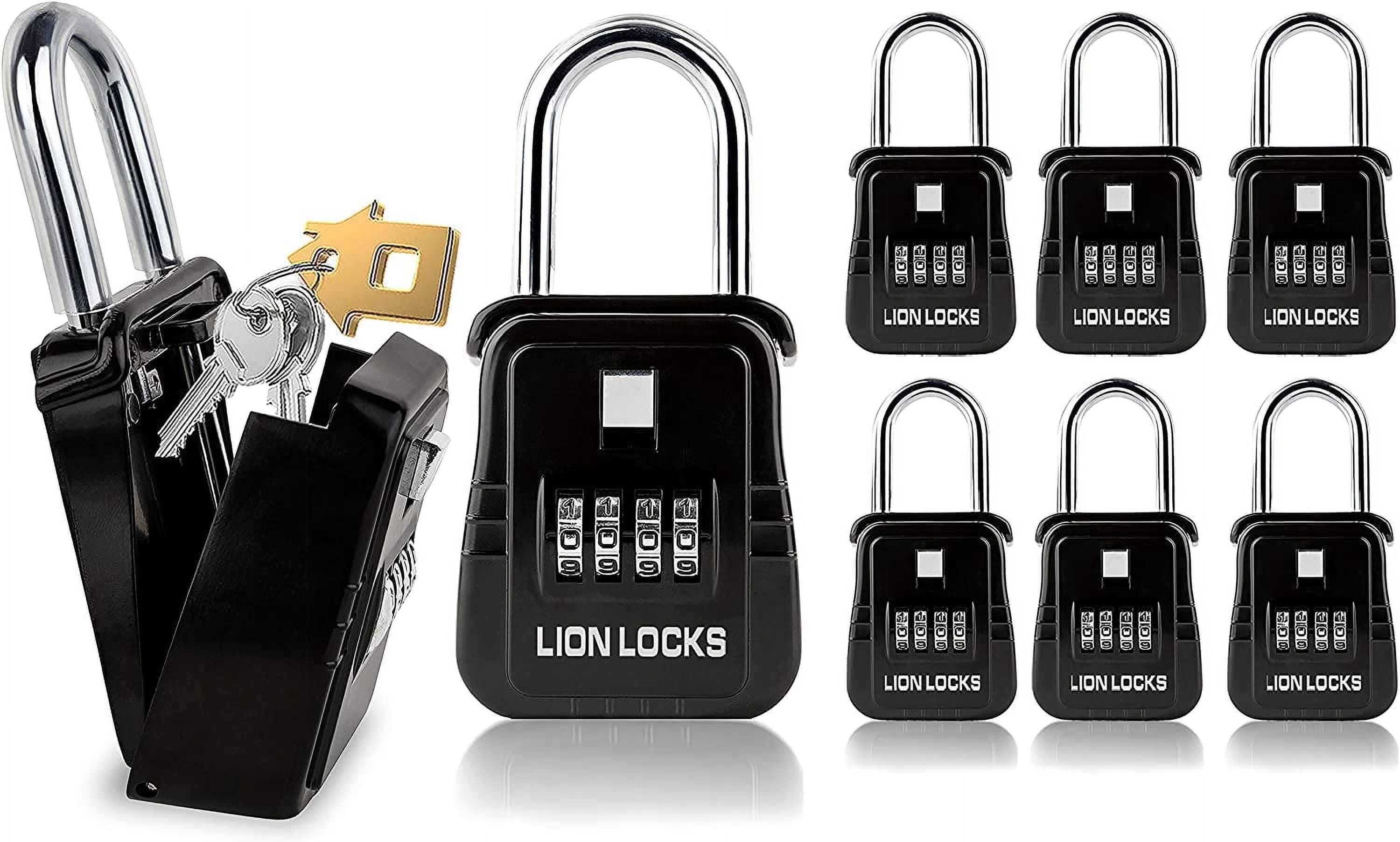 Lion Locks 1500 Key Storage Realtor Lock Box with Set-Your-Own ...
