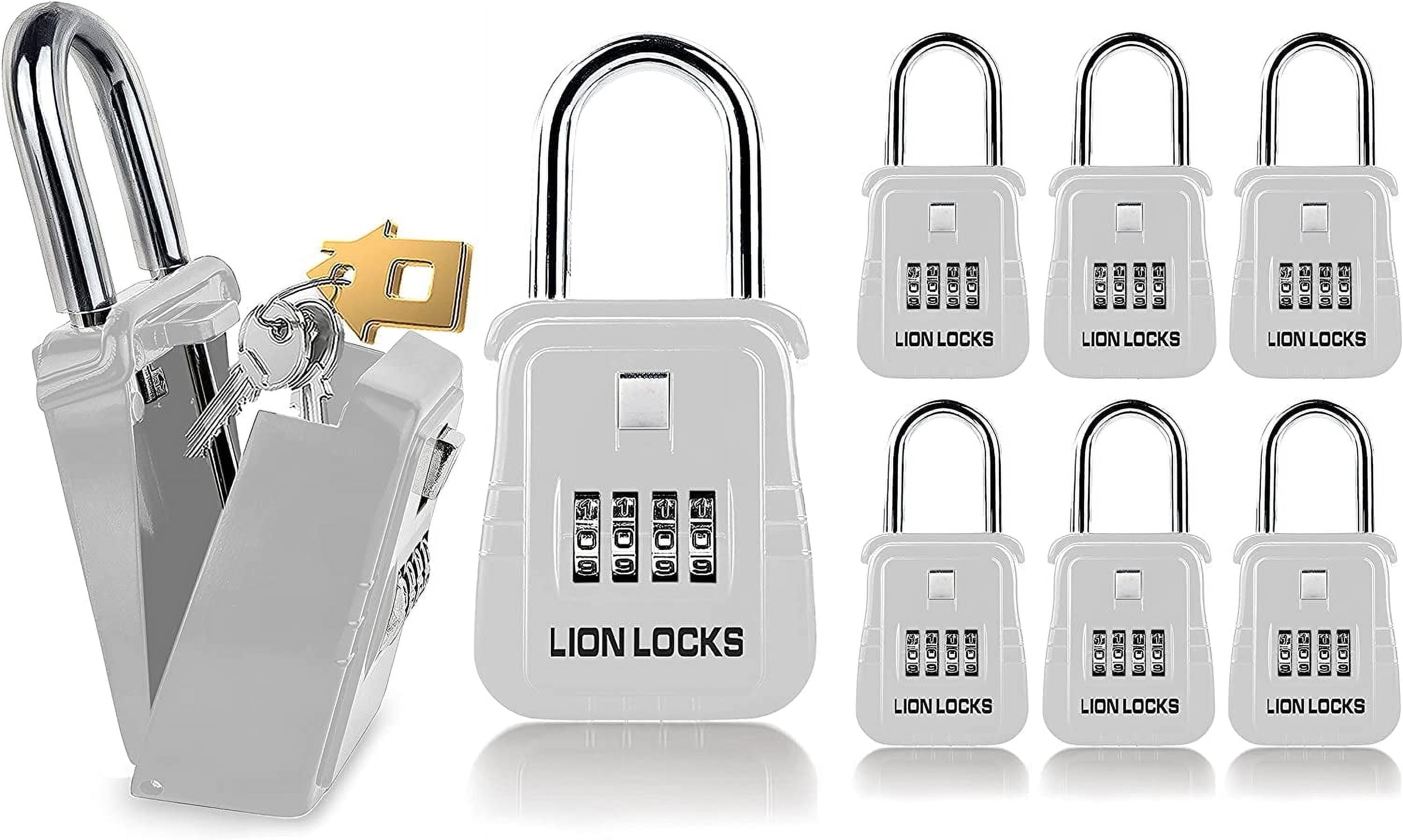 Lion Locks 1500 Key Storage Realtor Lock Box with Set-Your-Own ...