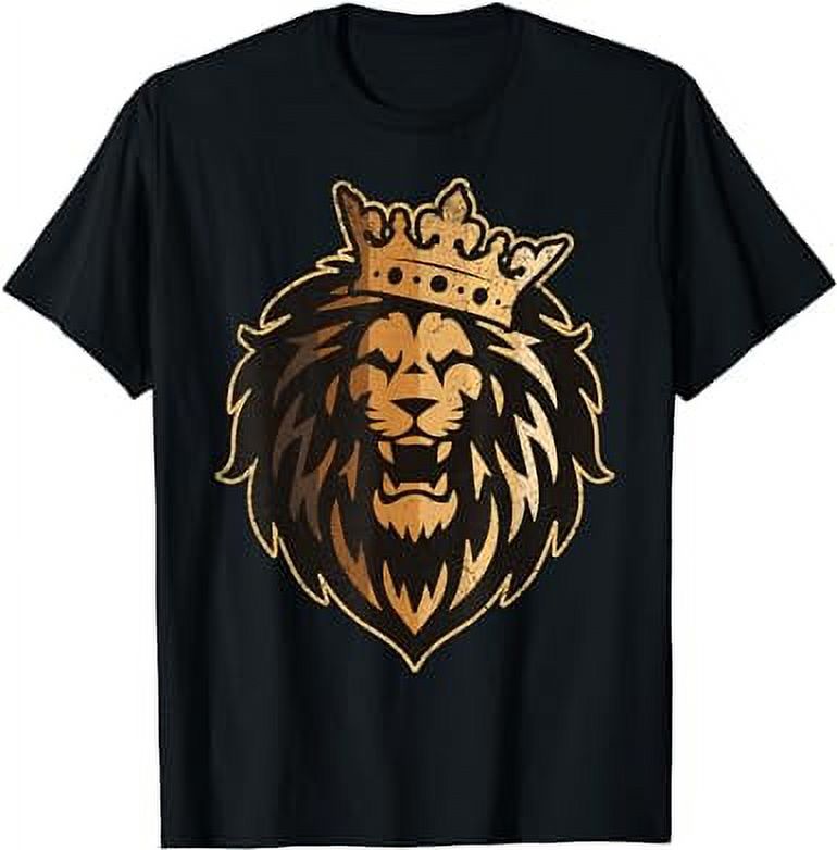 Lion Melanin King Black History Month Cool BLM Zoo Animal T-Shirt ...