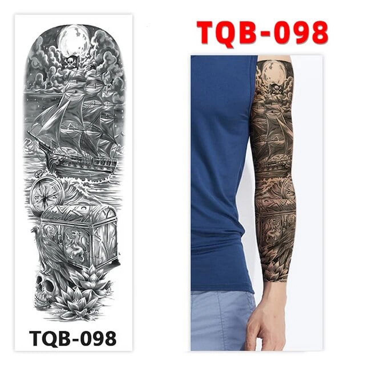 Lion Men Waterproof Temporary Tattoos Stickers Full Arm Sticker Large ...