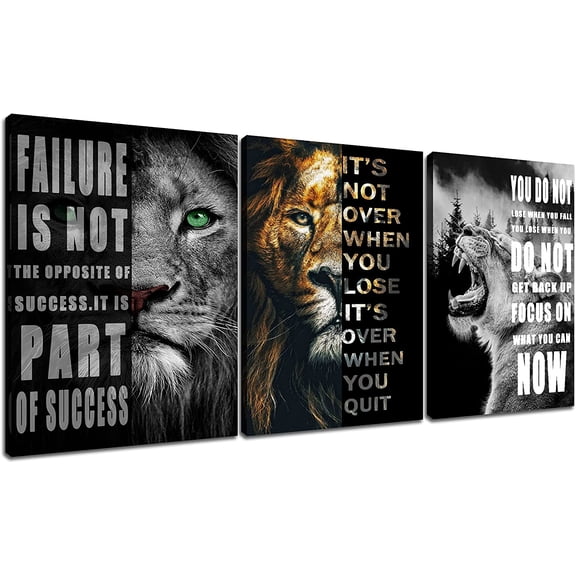 Lion Wall Art Canvas Prints for Home Decor in Diverse Styles