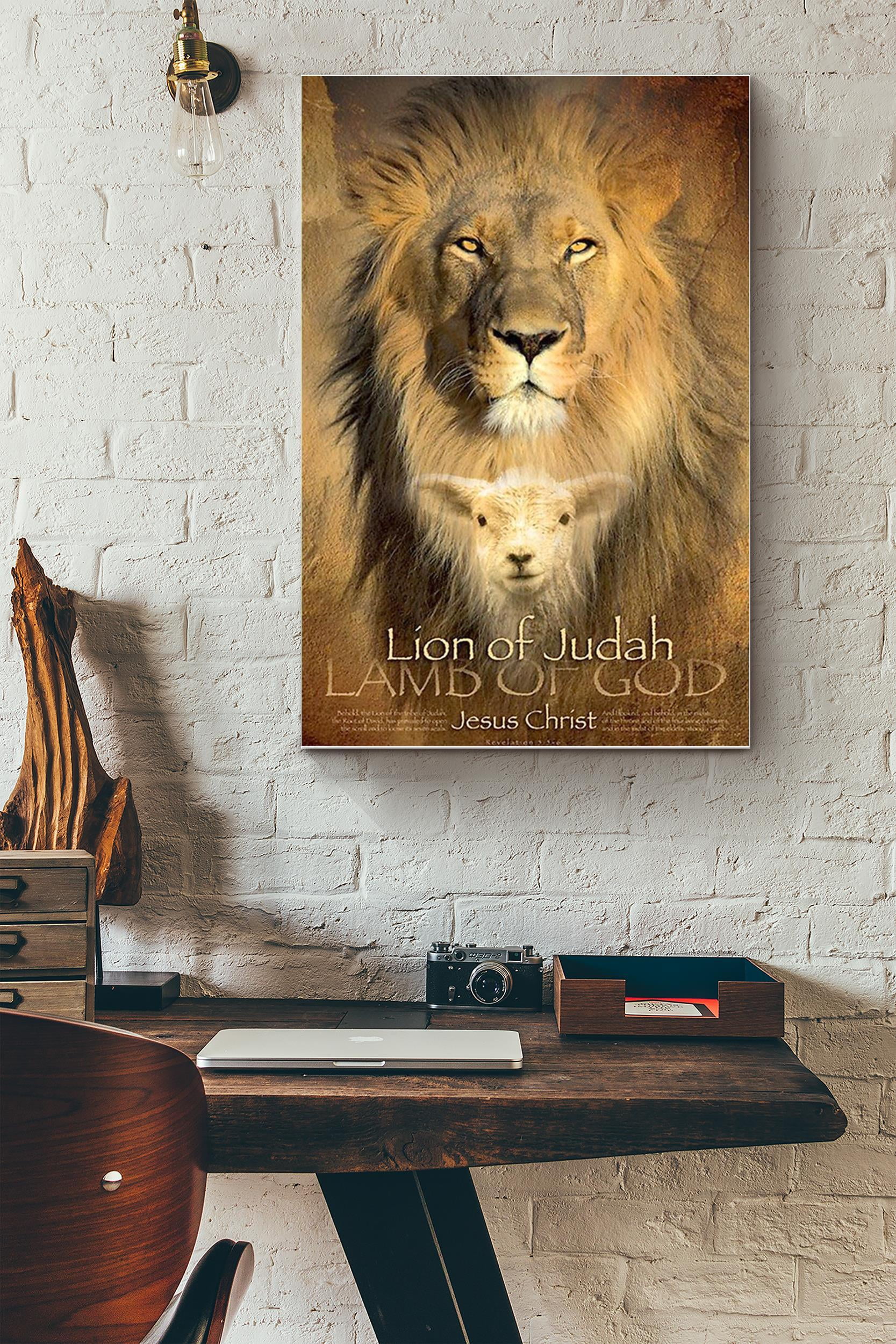 Lion Of Judah Lamn Of God Jesus Christ Poster 11 x 17 Inch Poster ...