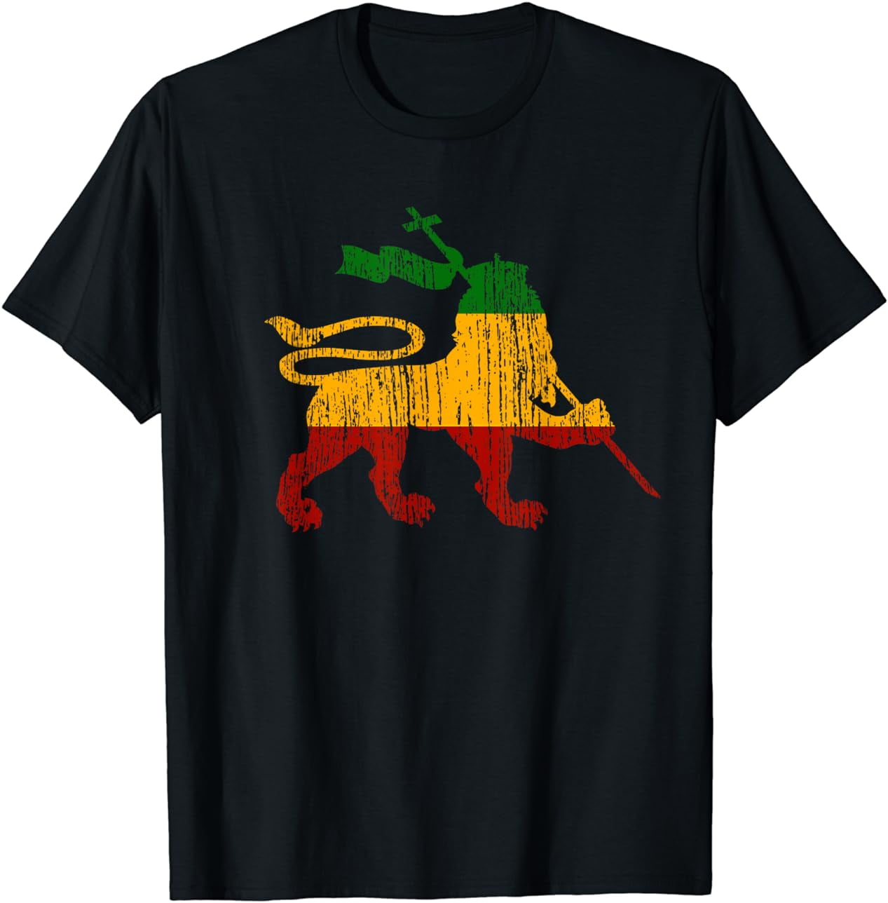Lion Of Judah T-Shirt Rastafari Rasta Reggae Jamaica Gift - Walmart.com