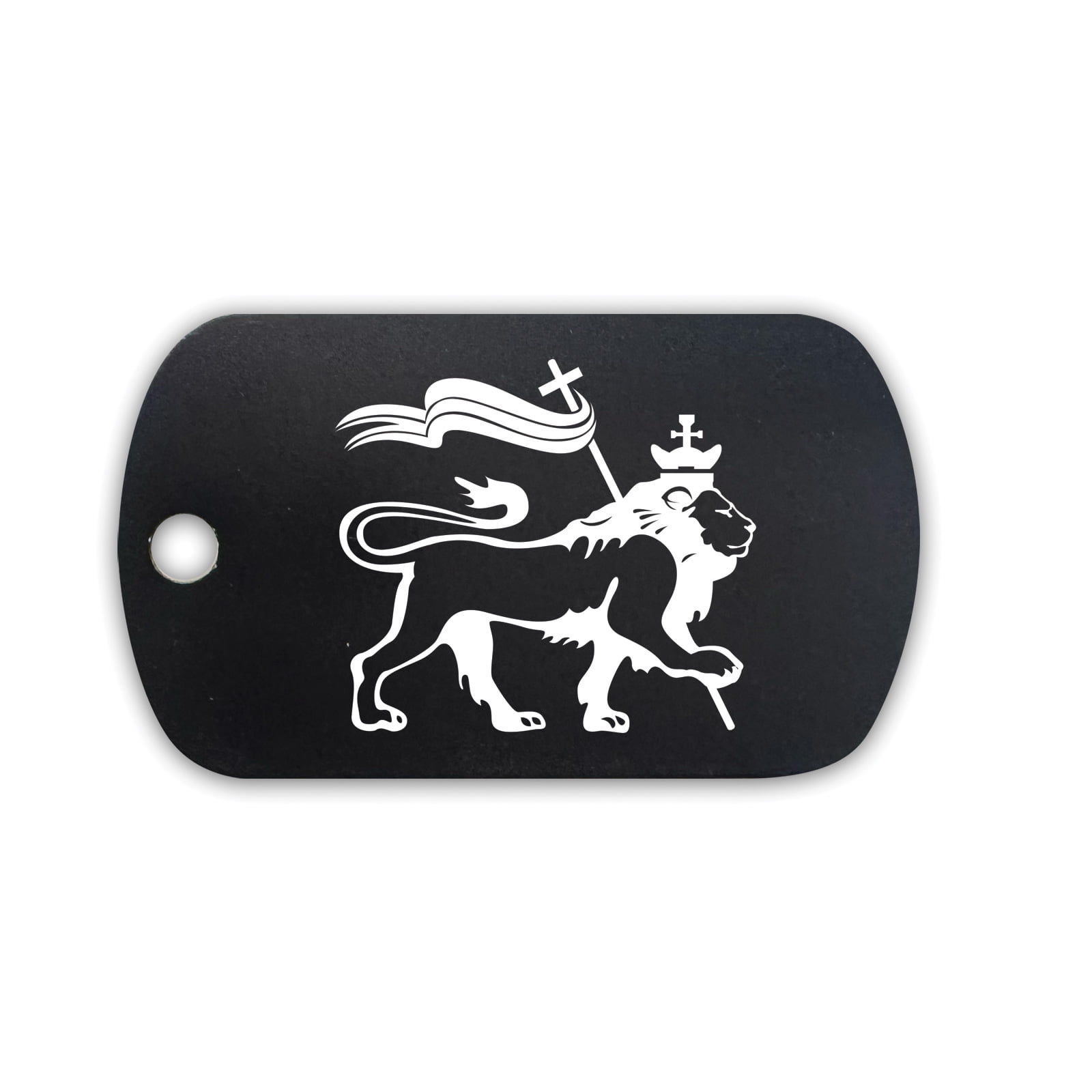 Lion Of Judah With Rasta Flag GI Dog Tag Aluminum Keychain reggae tribe ...