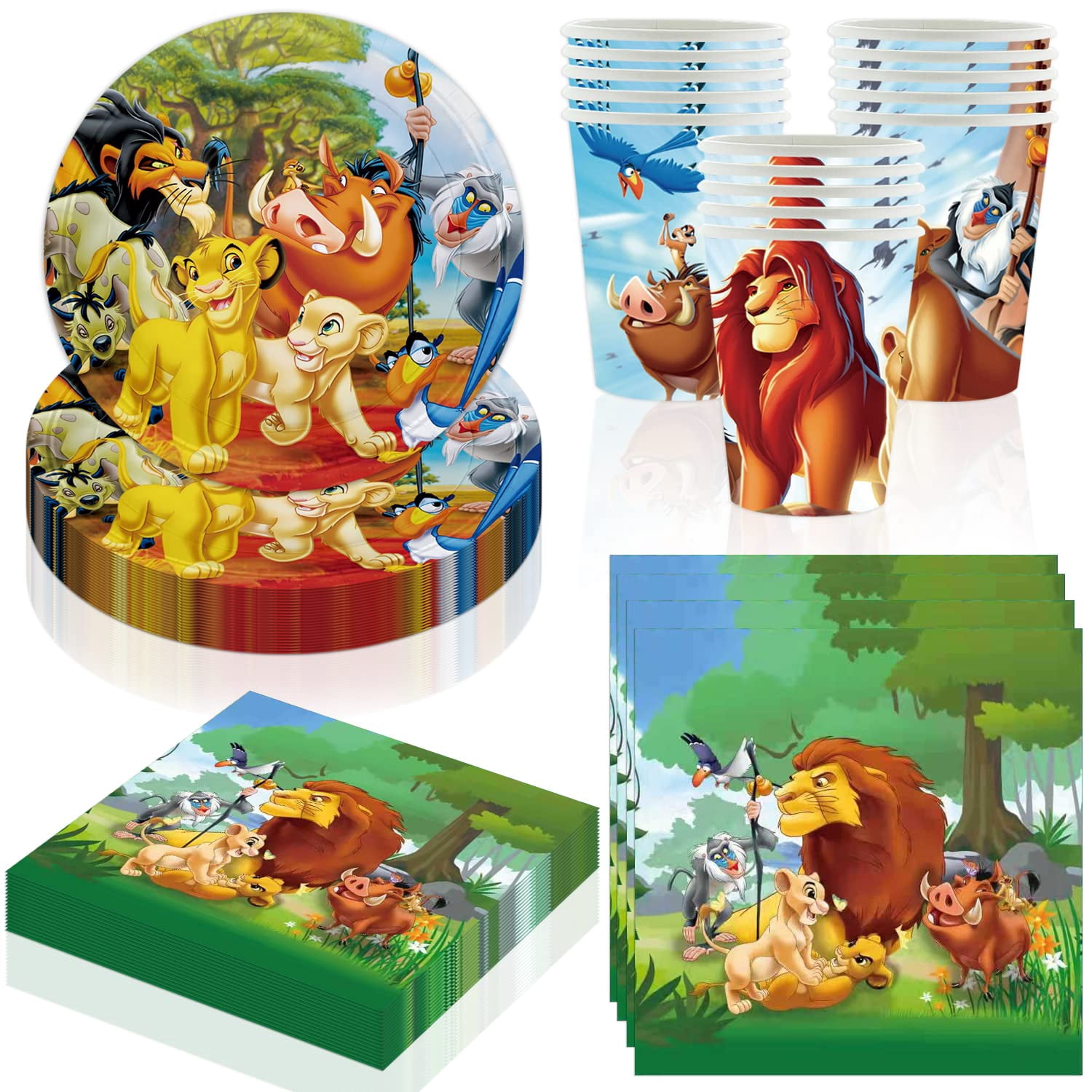 Lion Party Supplies Lion KEF16 Birthday Party Favors Includes Cups ...