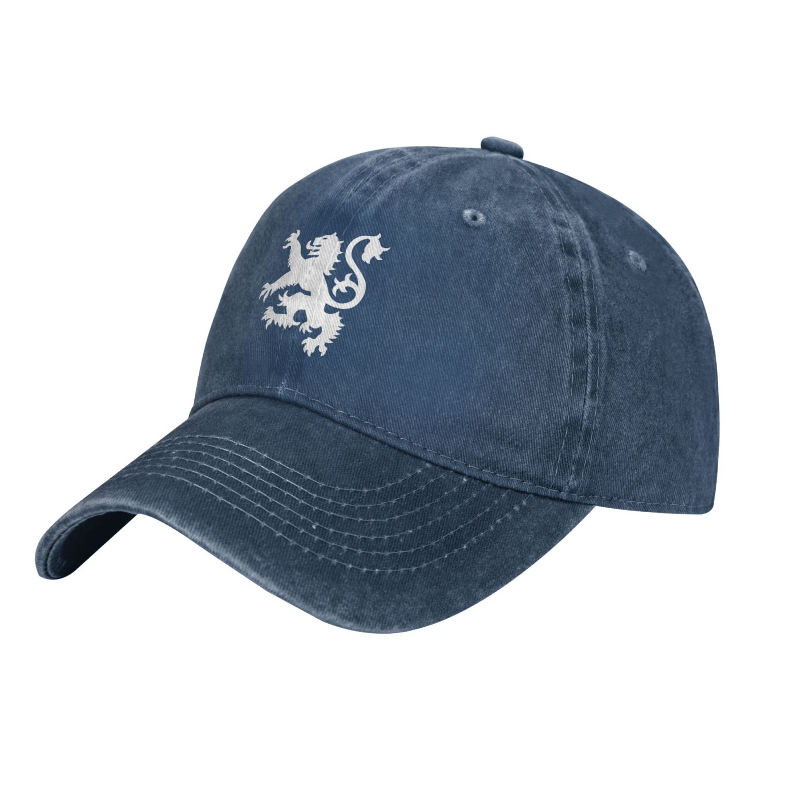 Lion Rampant Scottish Flag Baseball Cap Denim Adjustable Sport Dad Hat ...