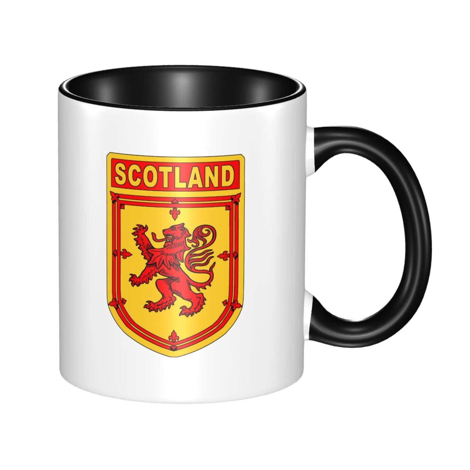 Lion Rampant Scottish Flag Ceramic Coffee Mug Classic Drinking Cups ...