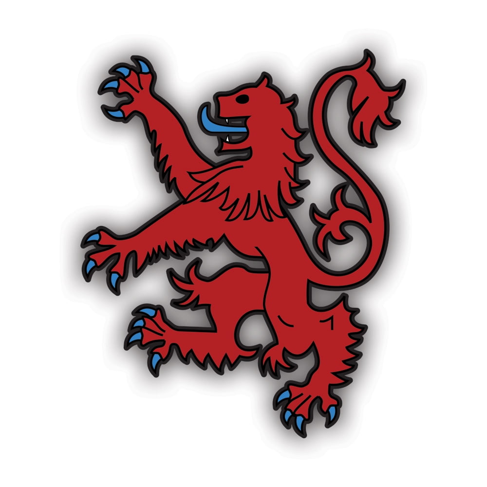 Lion Rampant of Scotland Sticker Decal - Self Adhesive Vinyl ...