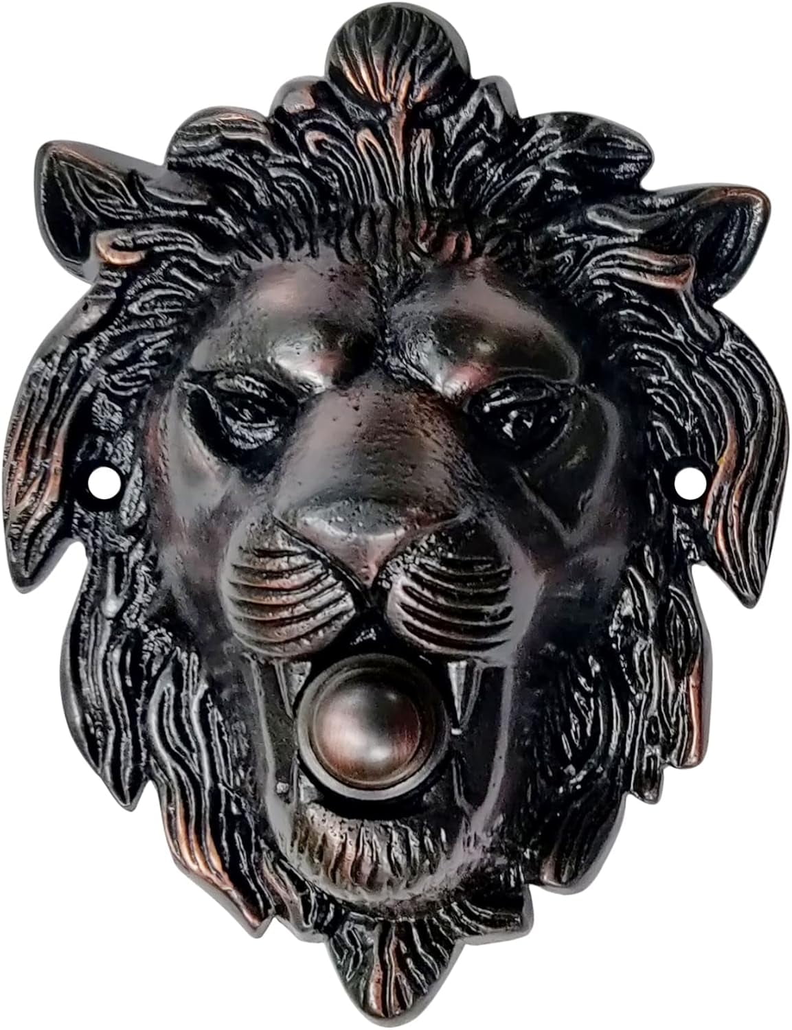 Lion Shaped Doorbell Button Replacement Solid Brass Doorbell Ringer ...