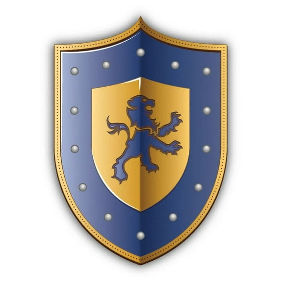 Lion Silhouette Shield Medieval Sticker Phone Decal Water Bottle ...