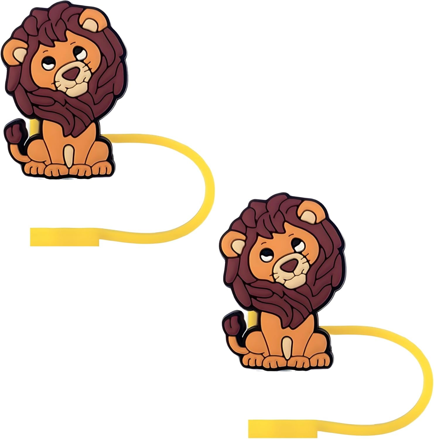 Lion Silicone Straw Covers for Stanley Cup, Reusable, Cute Toppers ...