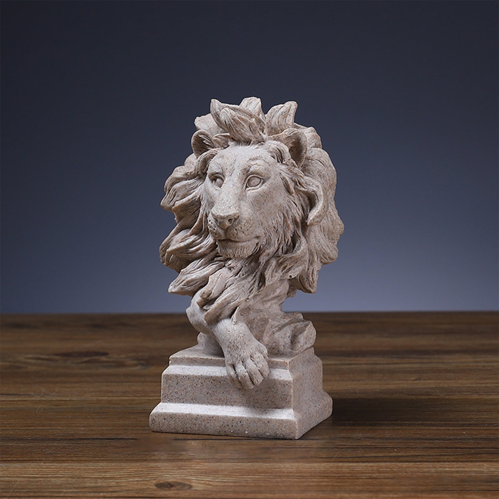 Lion Statue Sculpture Resin Collectible Figurines for Home Offtice ...