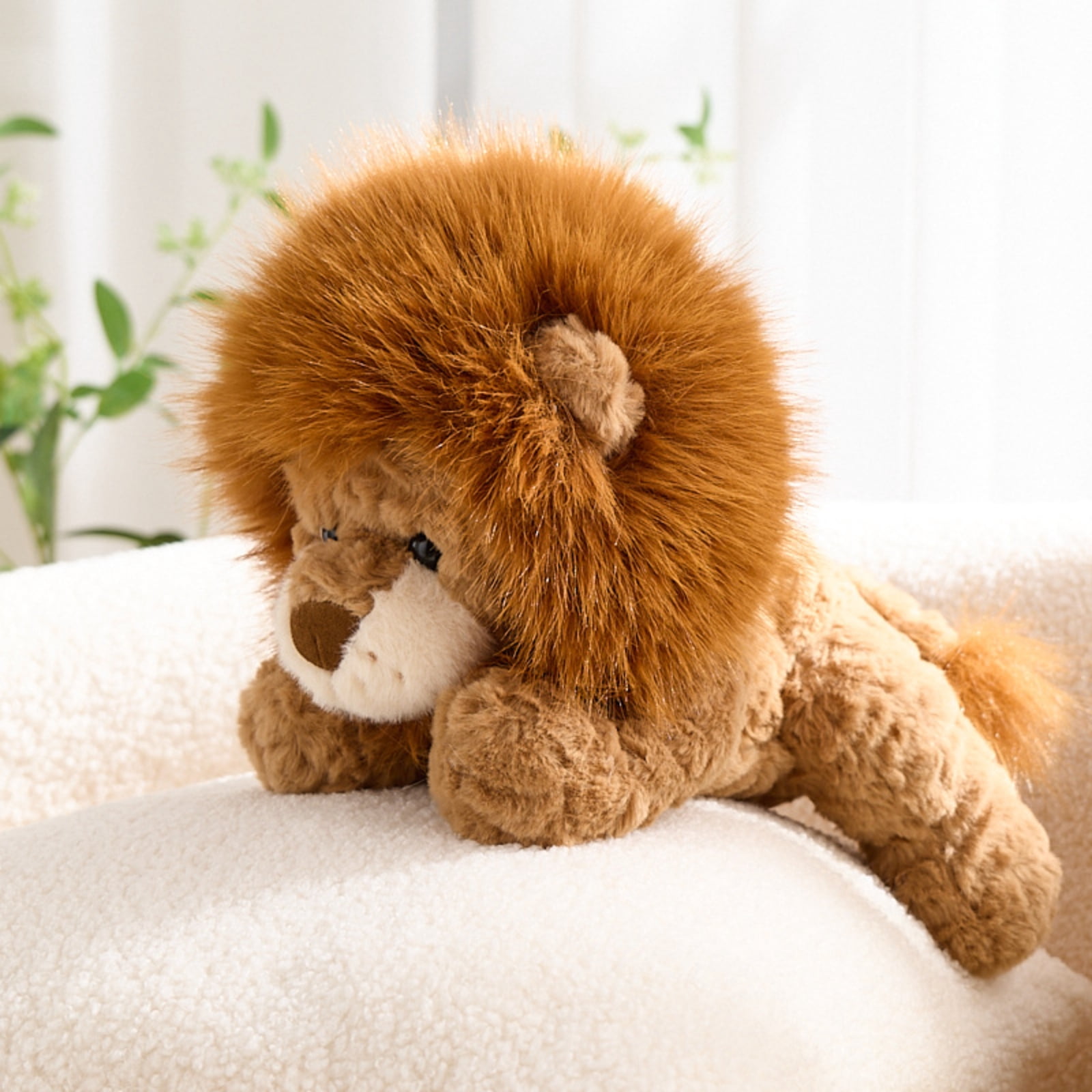 Lion Stuffed Animals, Cute Lion Plush Toy, Soft Plush Throw Pillow ...