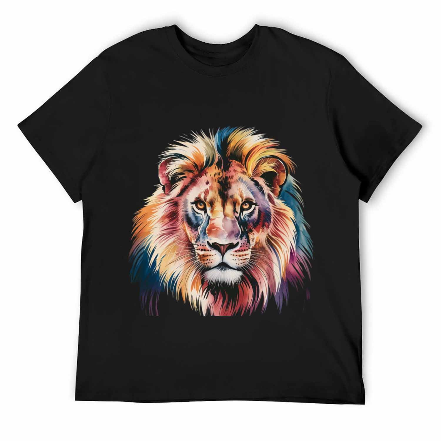 Lion T-Shirt,Go Forward And Do Not Look Behind You . - Walmart.com