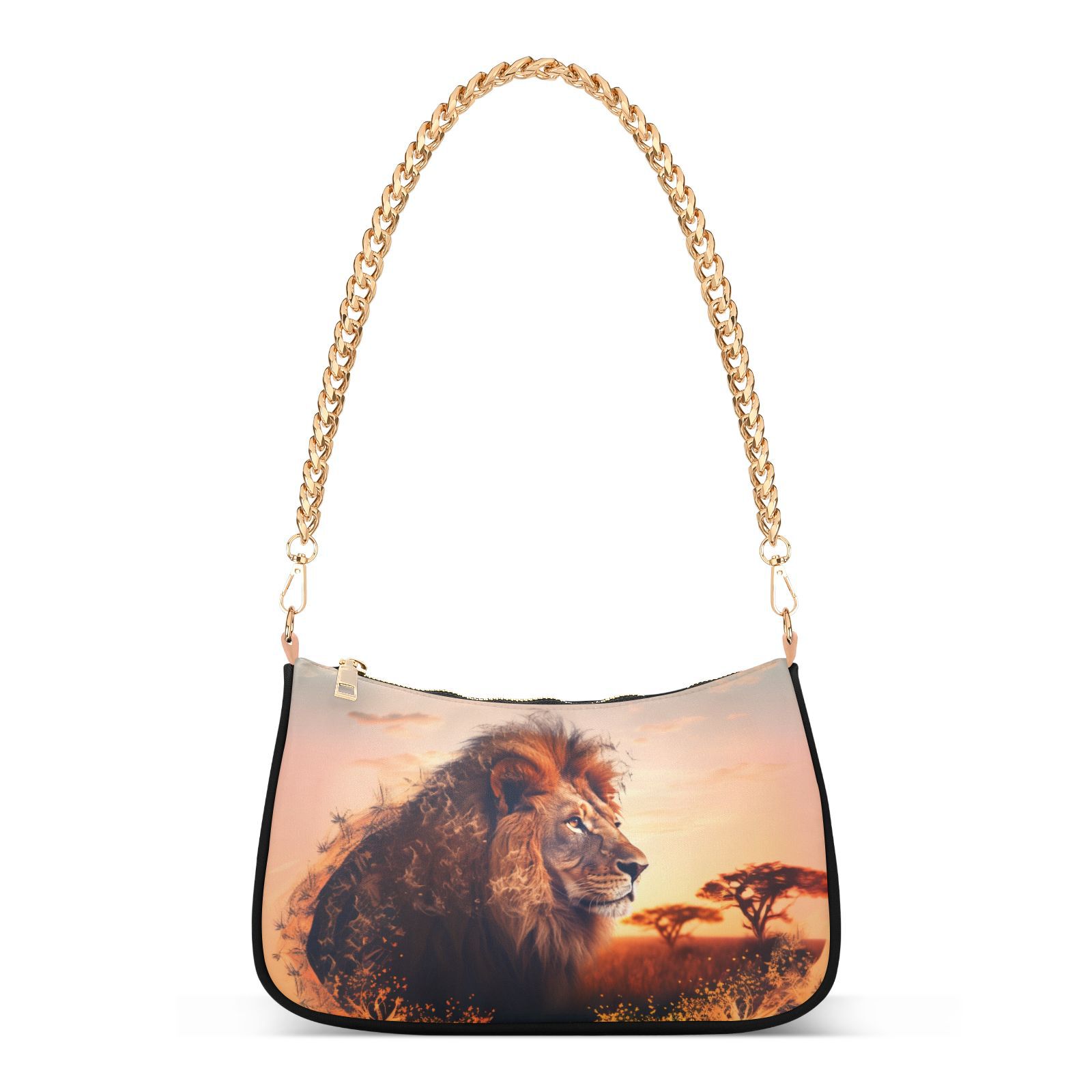 Lion Trees CloudsWomen Small Shoulder Bag Crossbody Tote Hobo Bags ...