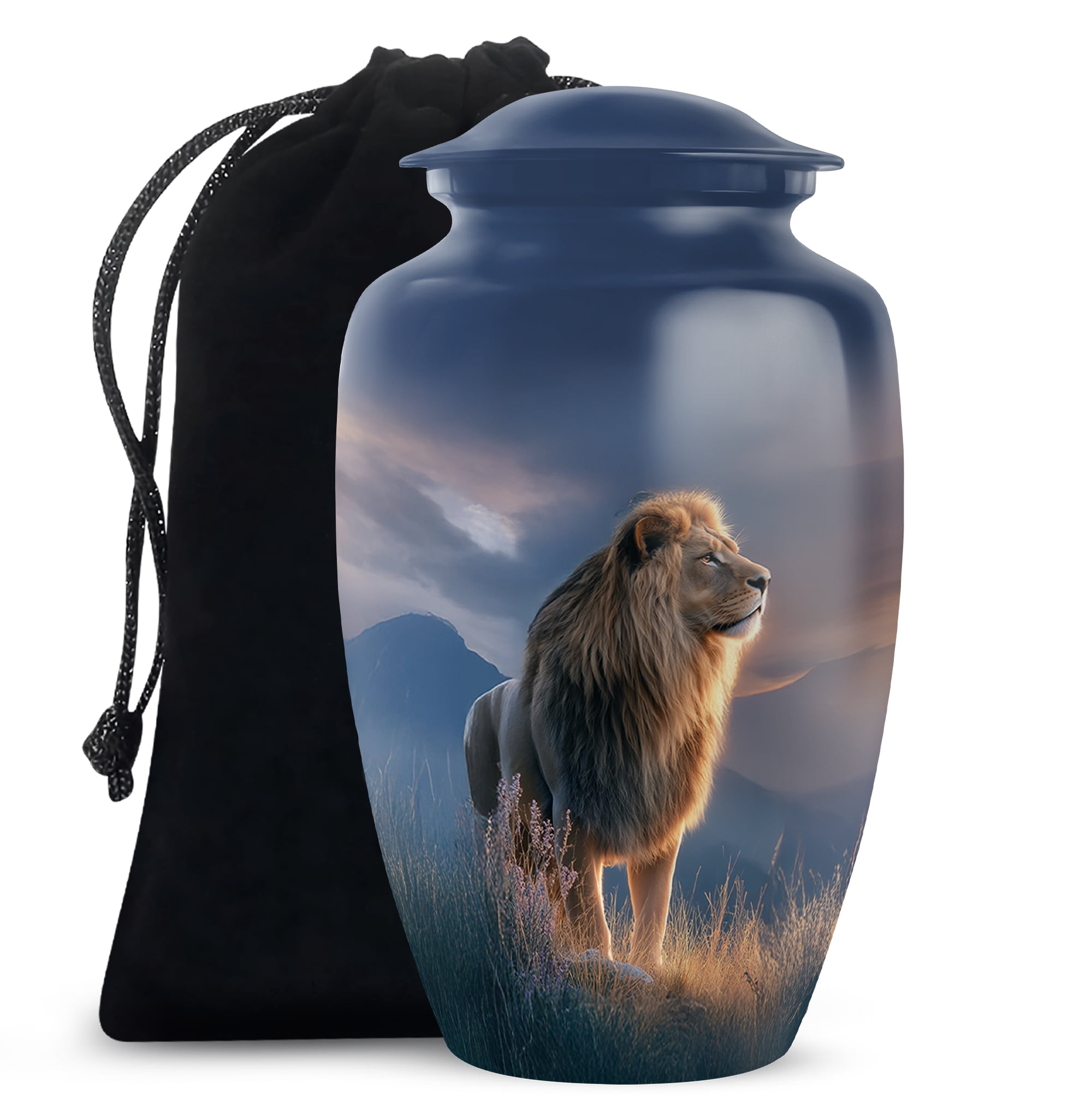 Lion Urn for Ashes for Women & Men - Cremation Decorative Lion Urns for ...