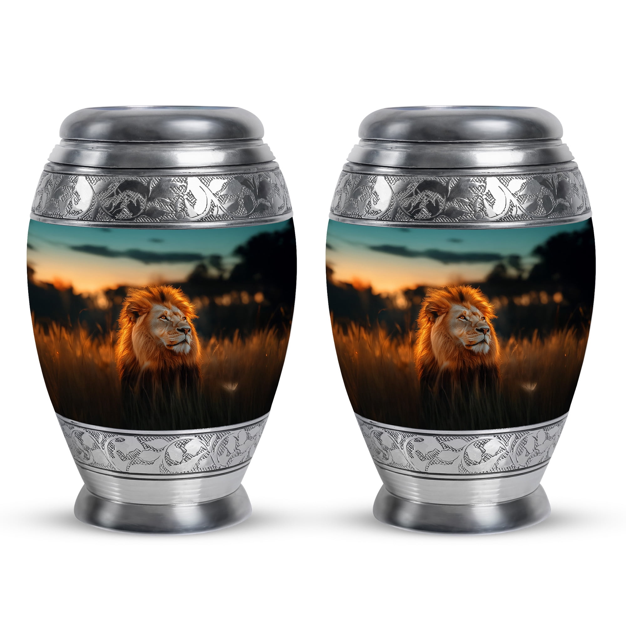 Lion Urn, Small Cremation Urns for Ashes, Urn for Burial in ground, Urn ...