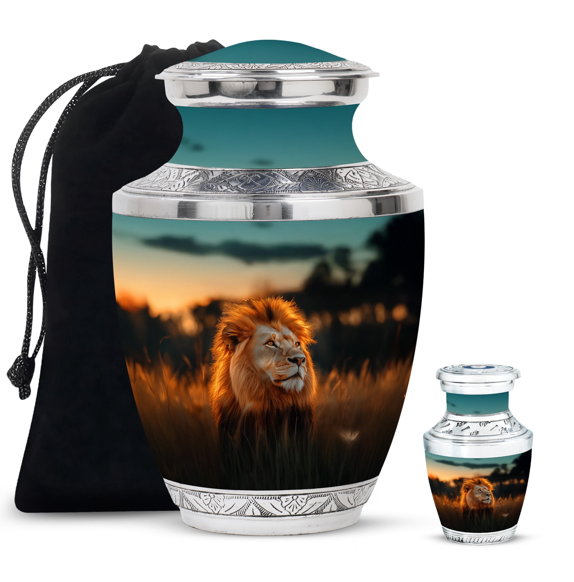 Lion Urn, Urns for Human Ashes Adult Female, Cremation Urns for Men ...