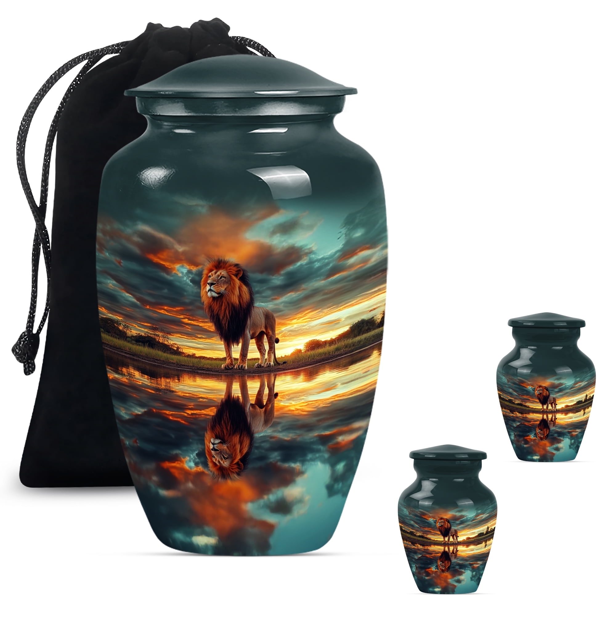 Lion Urn, funeral Urns for Ashes, Cremation companion Urns, ash holders ...