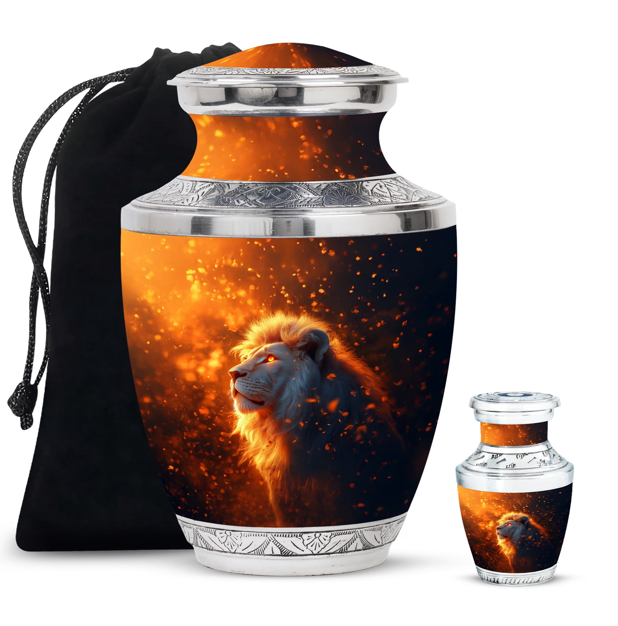 Lion Urns – Large & Keepsake Cremation Urns for Human Ashes, Memorial ...