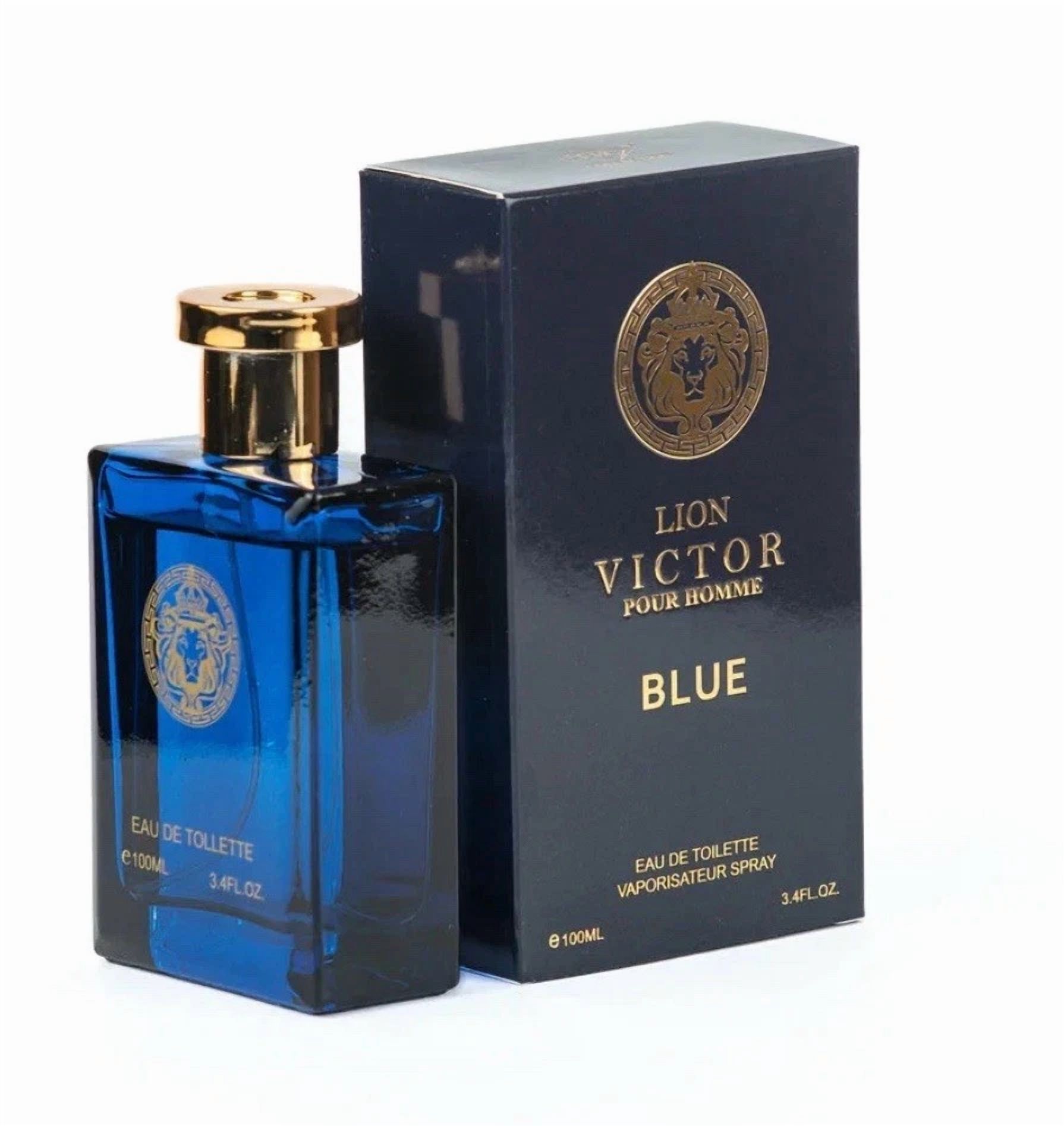 Lion Victor Blue Eau de Toilette for Men – 3.4 fl oz | 100 ml Cologne ...
