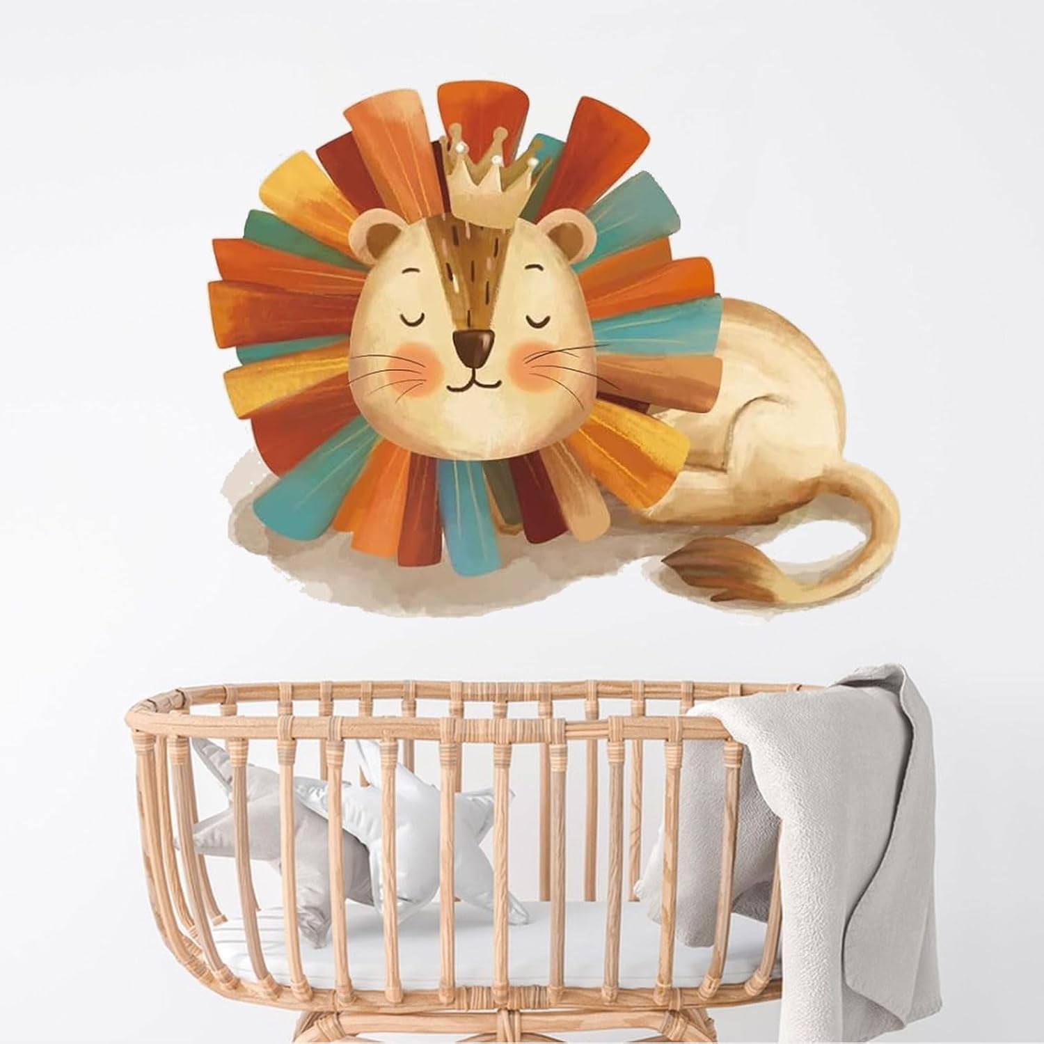 Lion Wall Decals Stickers Bathroom Wall Art Stickers Peel and Stick for ...