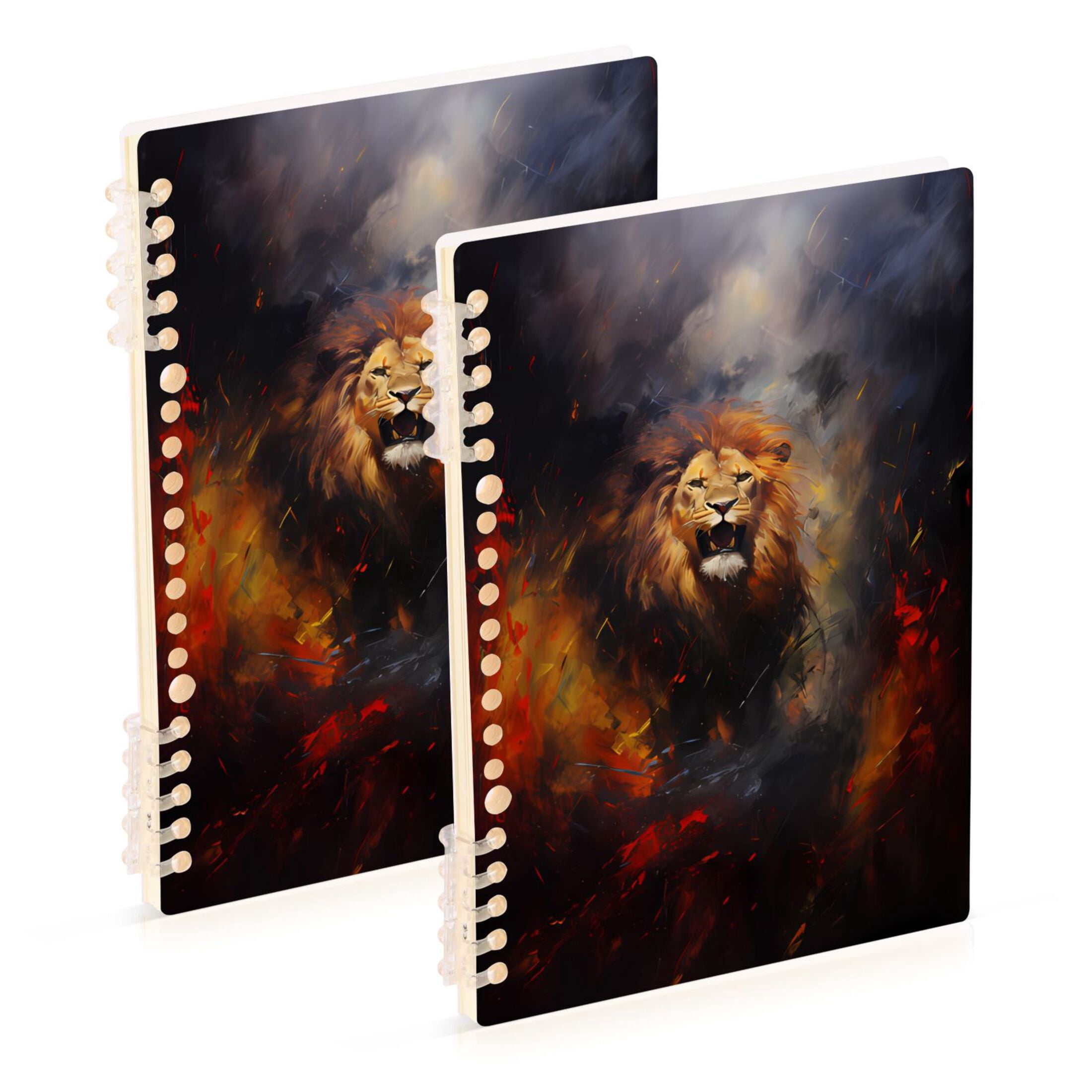Lion Wind Fire Ring Binder Notebook Journey Note Diary College Ruled ...