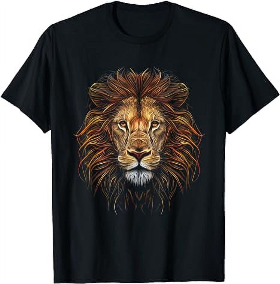 Lion colorful lions King Of Animals From Africa T-Shirt - Walmart.com