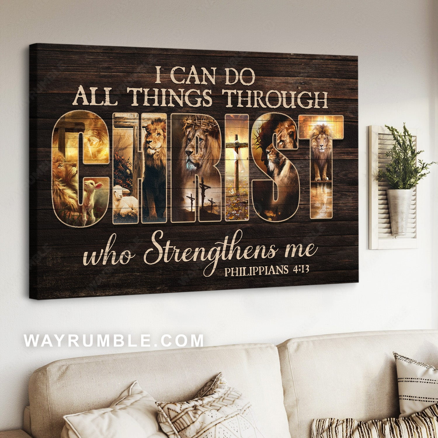 Lion drawing, Lion of Judah, Magic artwork, I can do all things - Jesus Landscape poster Prints ...