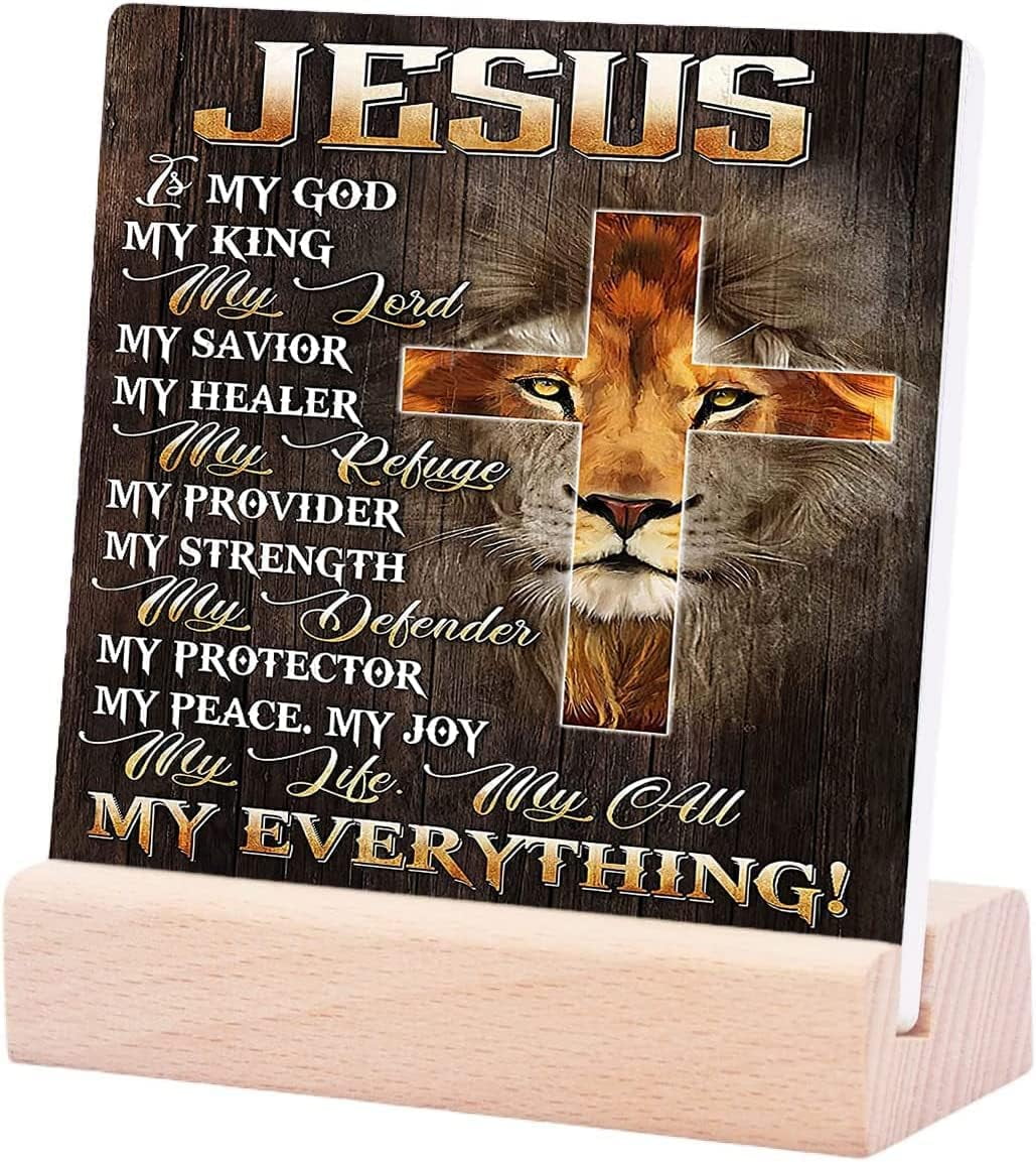 Lion of Judah Ceramic Plaque Jesus Quotes God Bible Christian Religious ...
