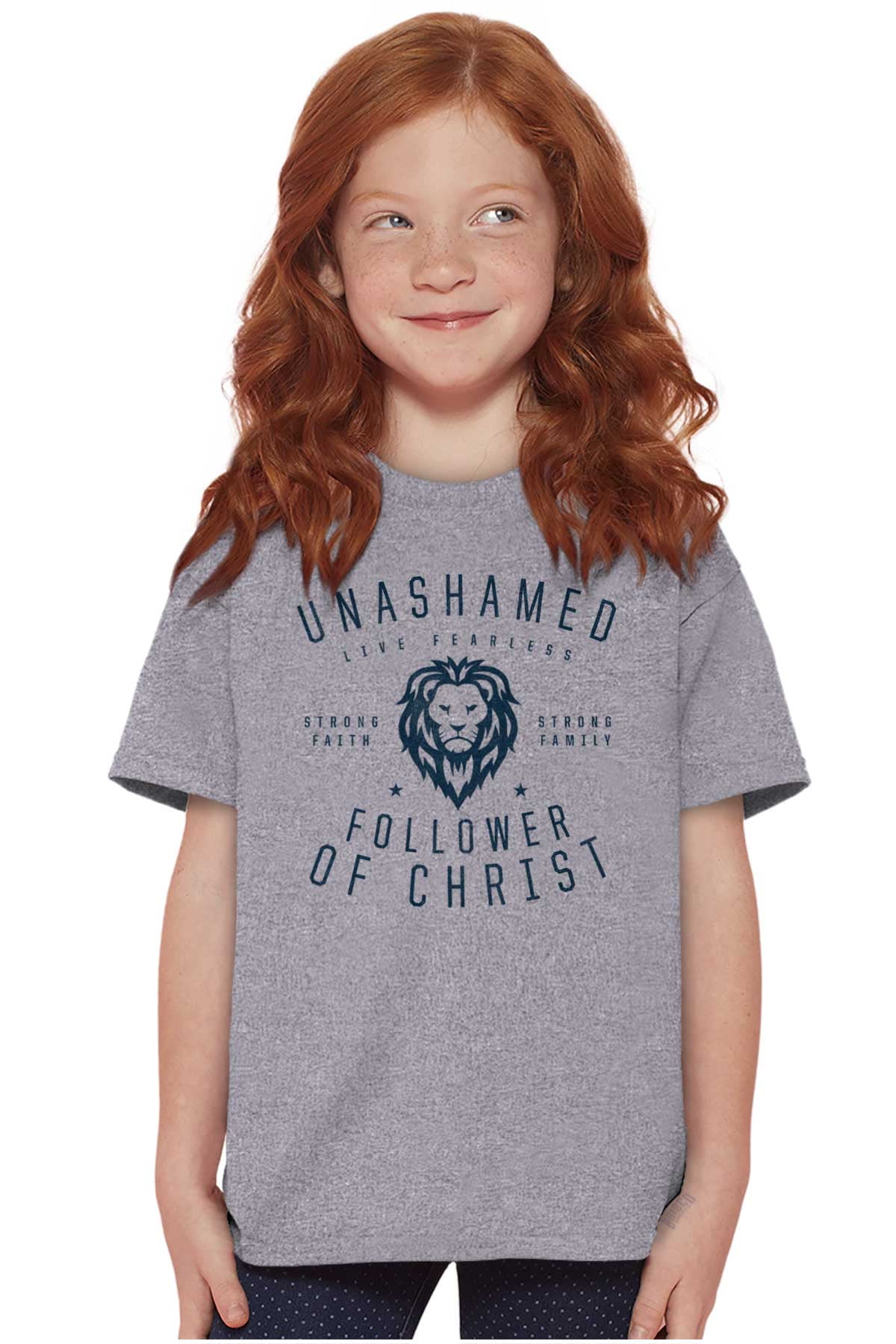 Lion of Judah Follower of Christ Crewneck T Shirts Boy Girl Teen Brisco ...