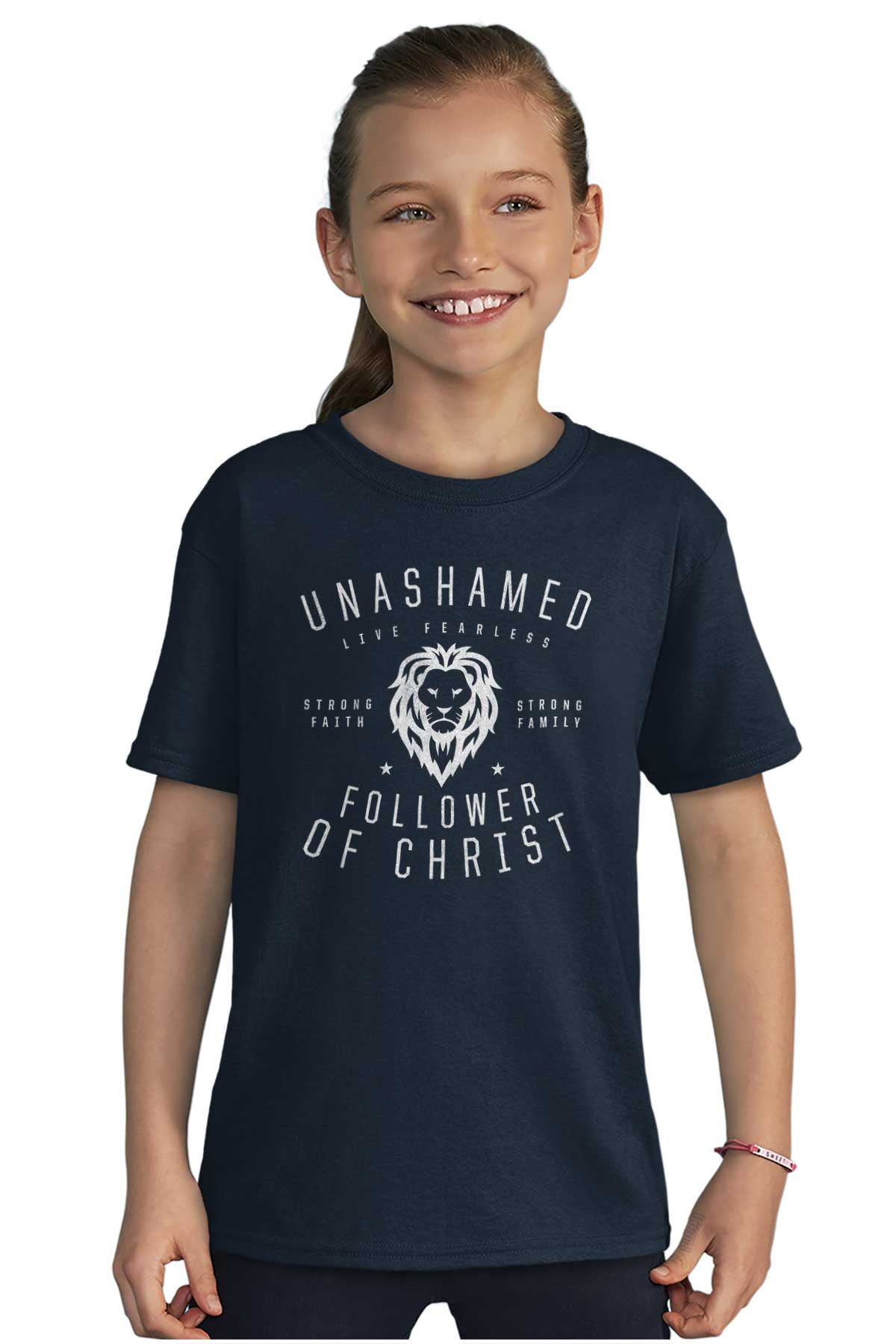 Lion of Judah Follower of Christ Crewneck T Shirts Boy Girl Teen Brisco ...