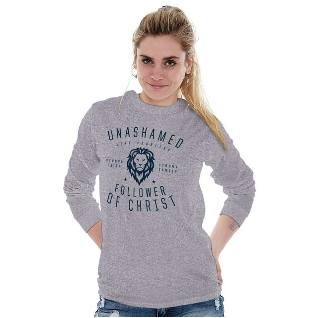 Lion of Judah Follower of Christ Long Sleeve TShirt Men Women Brisco ...