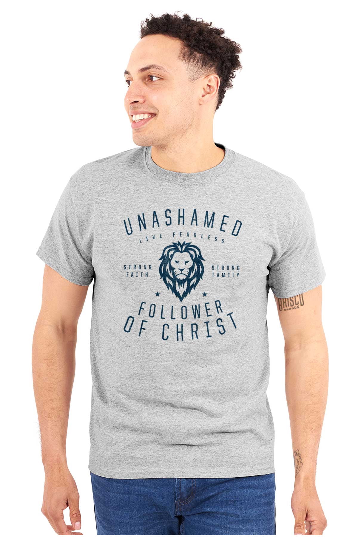 Lion of Judah Follower of Christ Men's Graphic T Shirt Tees Brisco ...