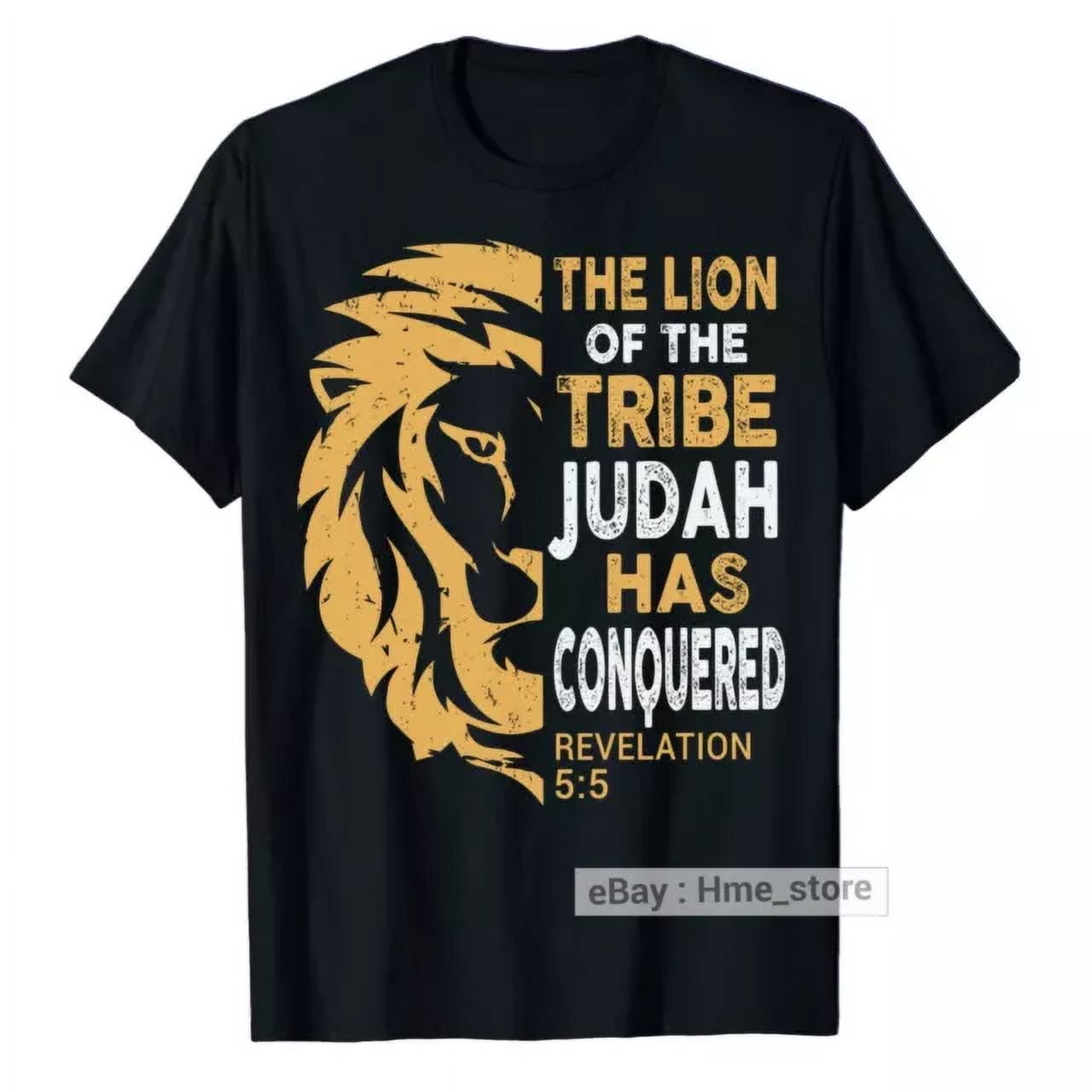 Lion of Judah Jesus Has Conquered T-Shirt Revelation Bible Verse ...